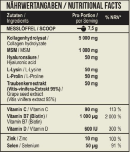 MST Beauty Collagen VERISOL® & OptiMSM® 450 g
